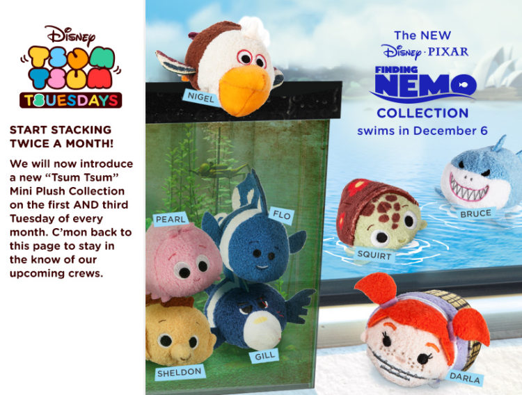 Finding Nemo Tsum Tsum Collection Release Date | My Tsum Tsum