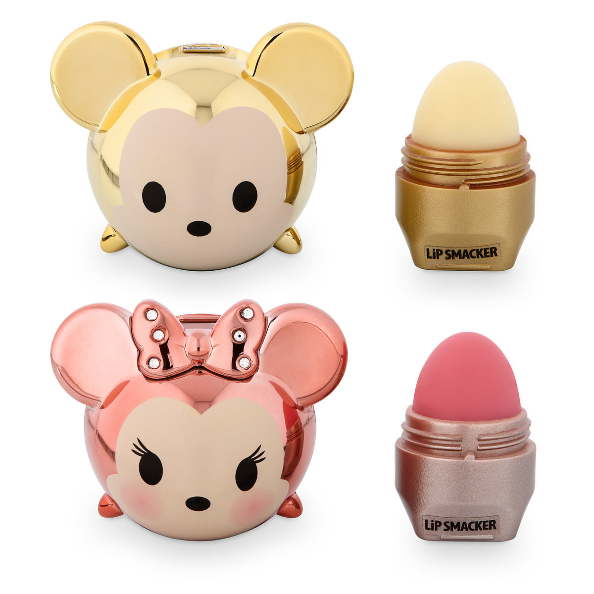 Gold Mickey and Minnie Tsum Tsum Lip Smacker Set Available at ...